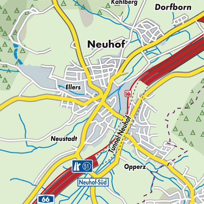 Neuhof - Stadtpläne und Landkarten