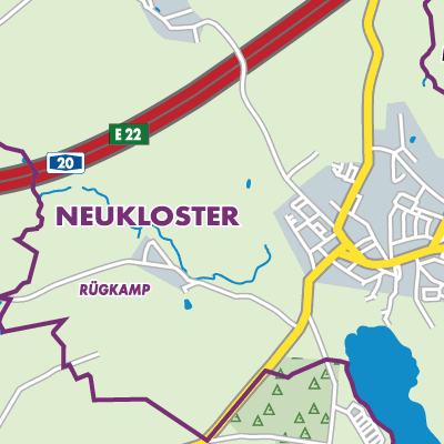Neukloster-Warin - Stadtpläne und Landkarten
