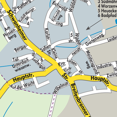 Neunkirchen - Stadtpläne und Landkarten