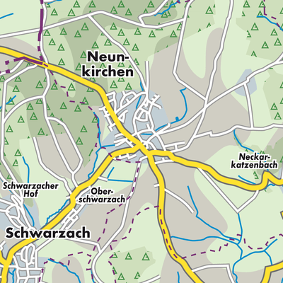 Neunkirchen - Stadtpläne und Landkarten