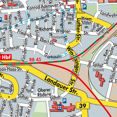 Neustadt an der Weinstraße - Stadtpläne und Landkarten