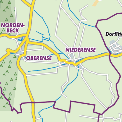 Nieder-Ense - Stadtpläne und Landkarten