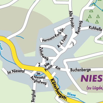 Niese - Stadtpläne und Landkarten