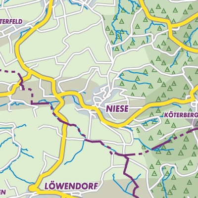 Niese - Stadtpläne und Landkarten