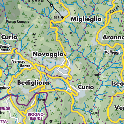 Novaggio - Stadtpläne und Landkarten