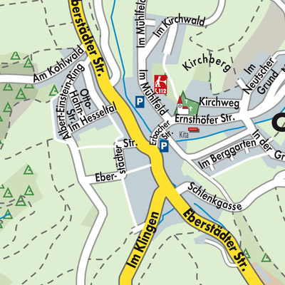 Ober-Beerbach - Stadtpläne und Landkarten