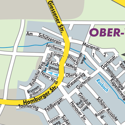 Ober-Wöllstadt - Stadtpläne und Landkarten