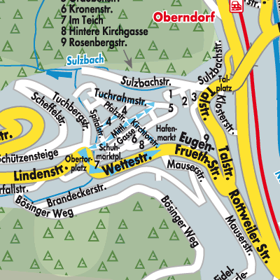 Oberndorf am Neckar - Stadtpläne und Landkarten