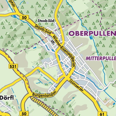Oberpullendorf/Felsőpulya - Stadtpläne und Landkarten