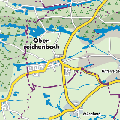 Oberreichenbach - Stadtpläne und Landkarten