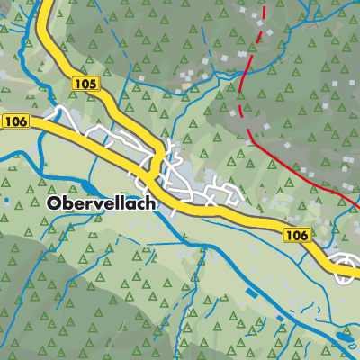 Obervellach - Stadtpläne und Landkarten