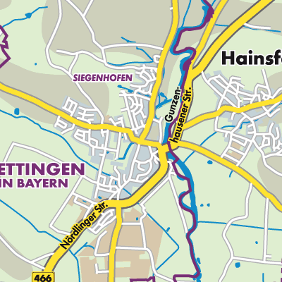 Oettingen i.Bay. - Stadtpläne und Landkarten