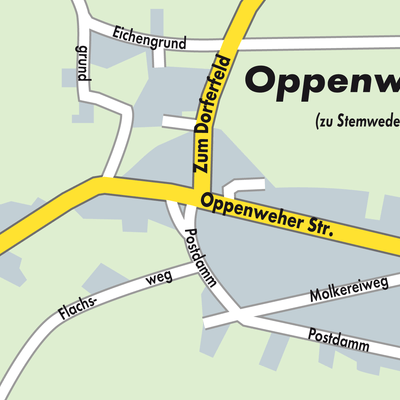 Oppenwehe - Stadtpläne und Landkarten
