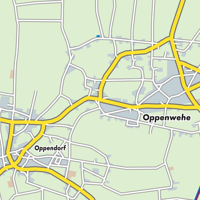 Oppenwehe - Stadtpläne und Landkarten