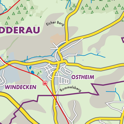 Ostheim - Stadtpläne und Landkarten