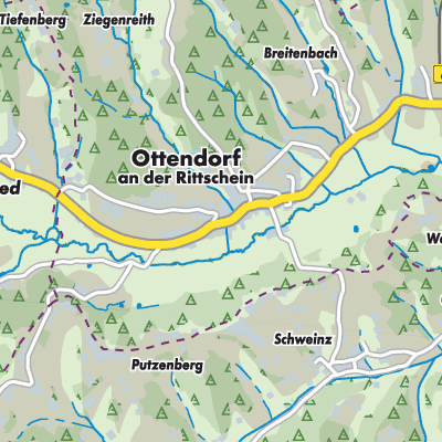 Ottendorf an der Rittschein - Stadtpläne und Landkarten