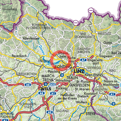 Ottensheim - Stadtpläne und Landkarten