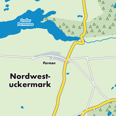 Parmen - Stadtpläne und Landkarten