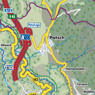 Patsch - Stadtpläne und Landkarten