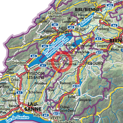 Payerne - Stadtpläne und Landkarten