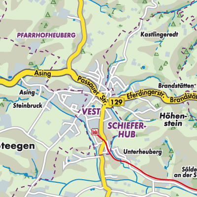 Peuerbach - Stadtpläne und Landkarten