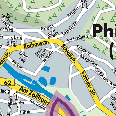 Philippsthal (Werra) - Stadtpläne und Landkarten