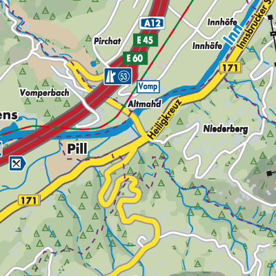 Pill - Stadtpläne und Landkarten