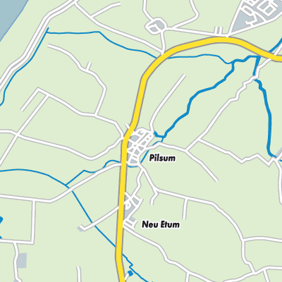 Pilsum - Stadtpläne und Landkarten