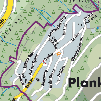 Planken - Stadtpläne und Landkarten