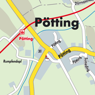 Pötting - Stadtpläne und Landkarten