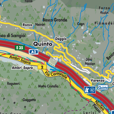 Quinto - Stadtpläne und Landkarten