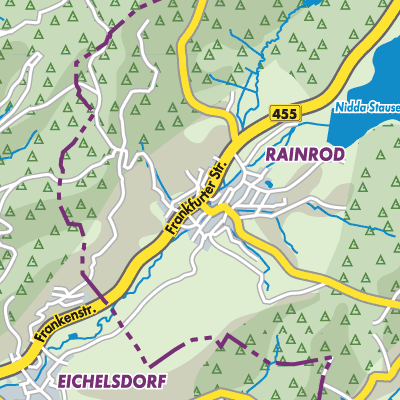 Rainrod - Stadtpläne und Landkarten