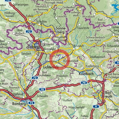 Redwitz a.d.Rodach - Stadtpläne und Landkarten