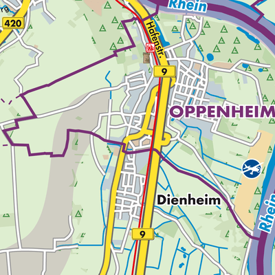 Rhein-Selz - Stadtpläne und Landkarten