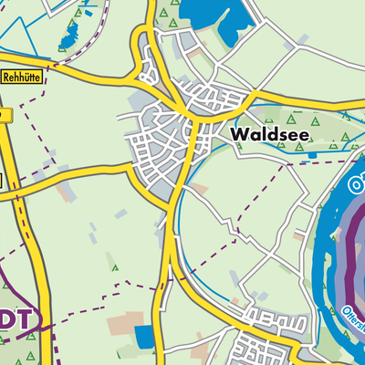 Rheinauen - Stadtpläne und Landkarten