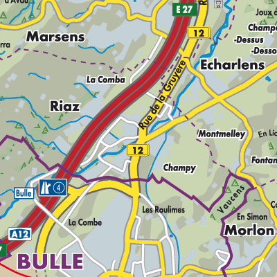 Riaz - Stadtpläne und Landkarten