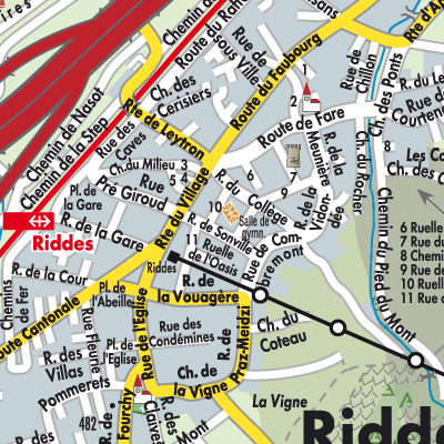 Riddes - Stadtpläne und Landkarten