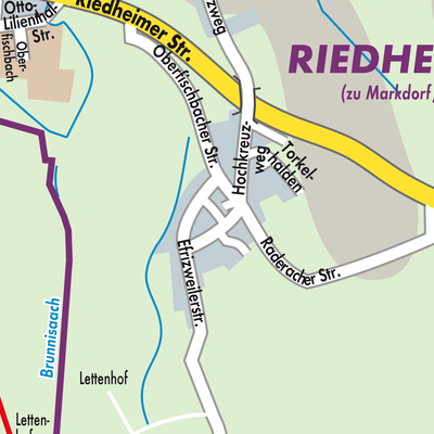 Riedheim - Stadtpläne und Landkarten