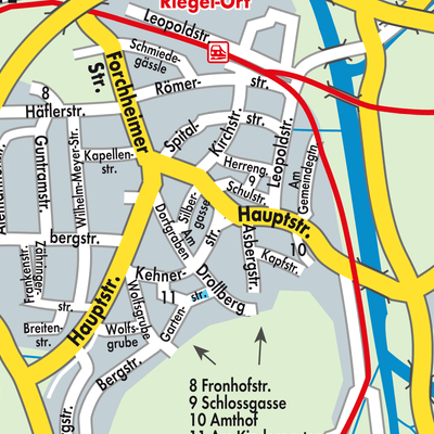 Riegel - Stadtpläne und Landkarten