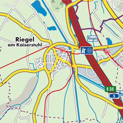 Riegel - Stadtpläne und Landkarten