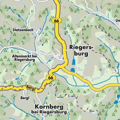 Riegersburg - Stadtpläne und Landkarten