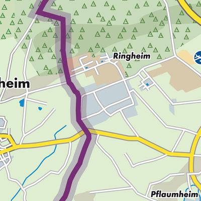 Ringheim - Stadtpläne und Landkarten