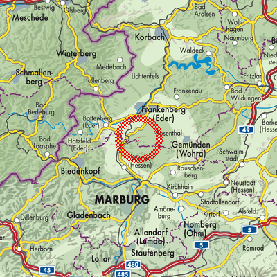 Roda - Stadtpläne und Landkarten