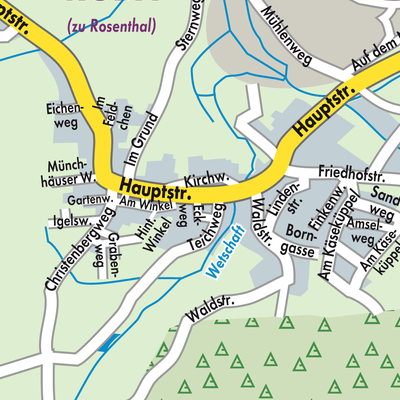 Roda - Stadtpläne und Landkarten