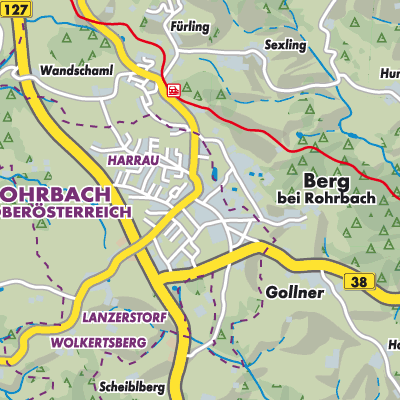 Rohrbach-Berg - Stadtpläne und Landkarten