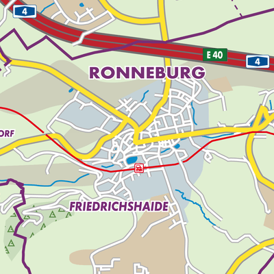 Ronneburg - Stadtpläne und Landkarten