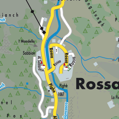 Rossa - Stadtpläne und Landkarten