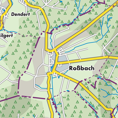 Roßbach - Stadtpläne und Landkarten