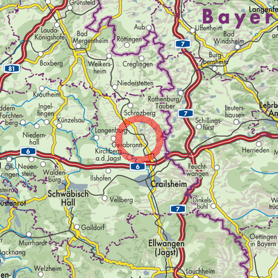 Rot am See - Stadtpläne und Landkarten