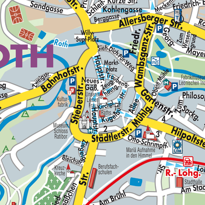 Roth - Stadtpläne und Landkarten